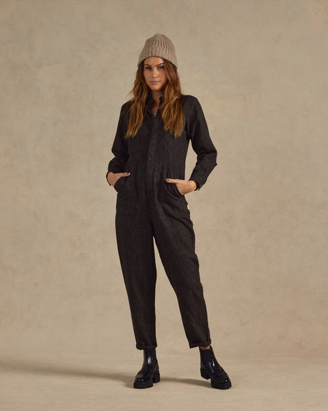 Coverall Jumpsuit Black Rylee + Cru